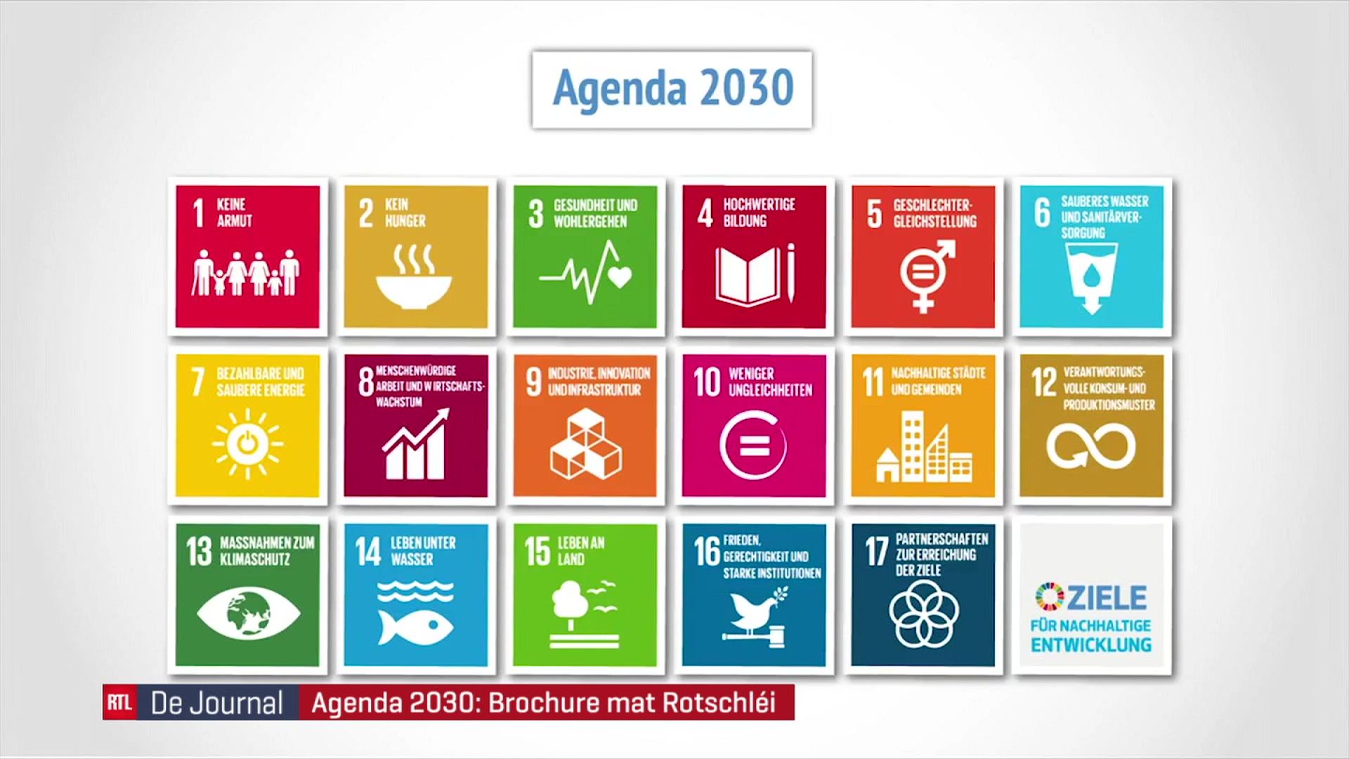 17 Nohaltegkeetsziler: Agenda 2030: Broschür mat Rotschléi presentéiert ...