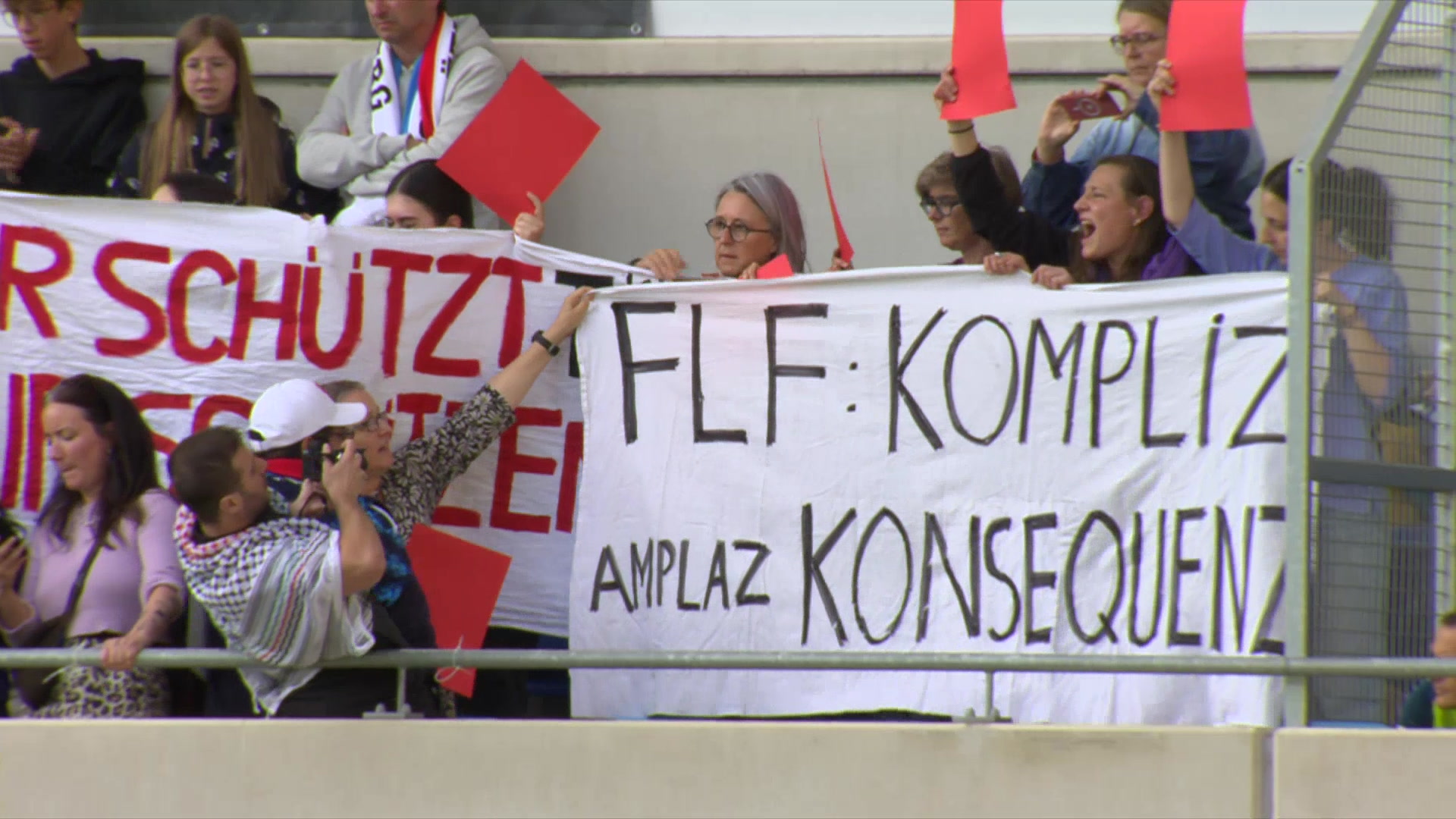 'Shame on you FLF': Red card: Protest signs slam Rodrigues return ...